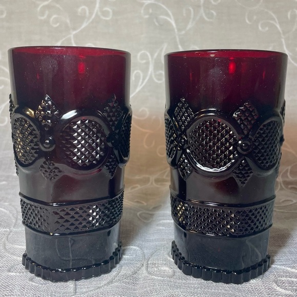 Avon | Dining | New Vintage Avon 876 Cape Cod Glass Ruby Red Flat Glass ...